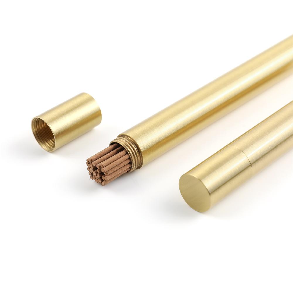 Maxery Incense Tube Solid Brass Incense Tube Packaging Incense Stick ...