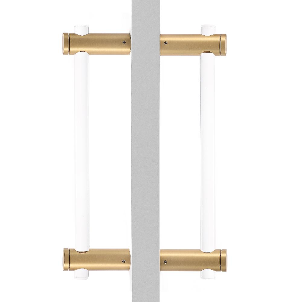 Maxery Luxury Brass Double Sided Door Handles Door Handles Acrylic Long ...
